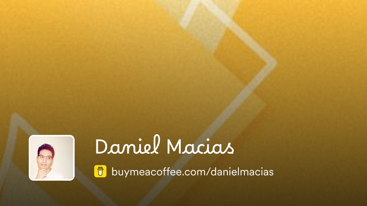 Daniel Macias - Buymeacoffee