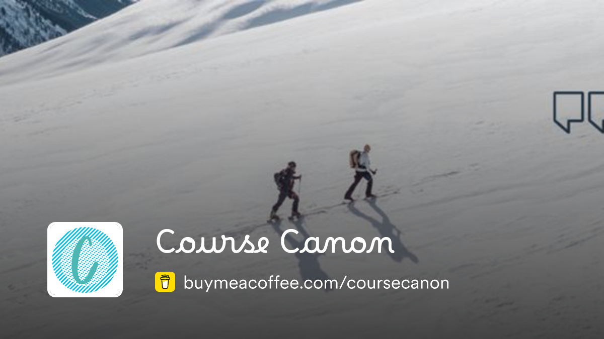 Course Canon - Buymeacoffee