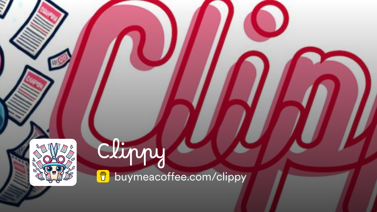 Clippy - Buymeacoffee