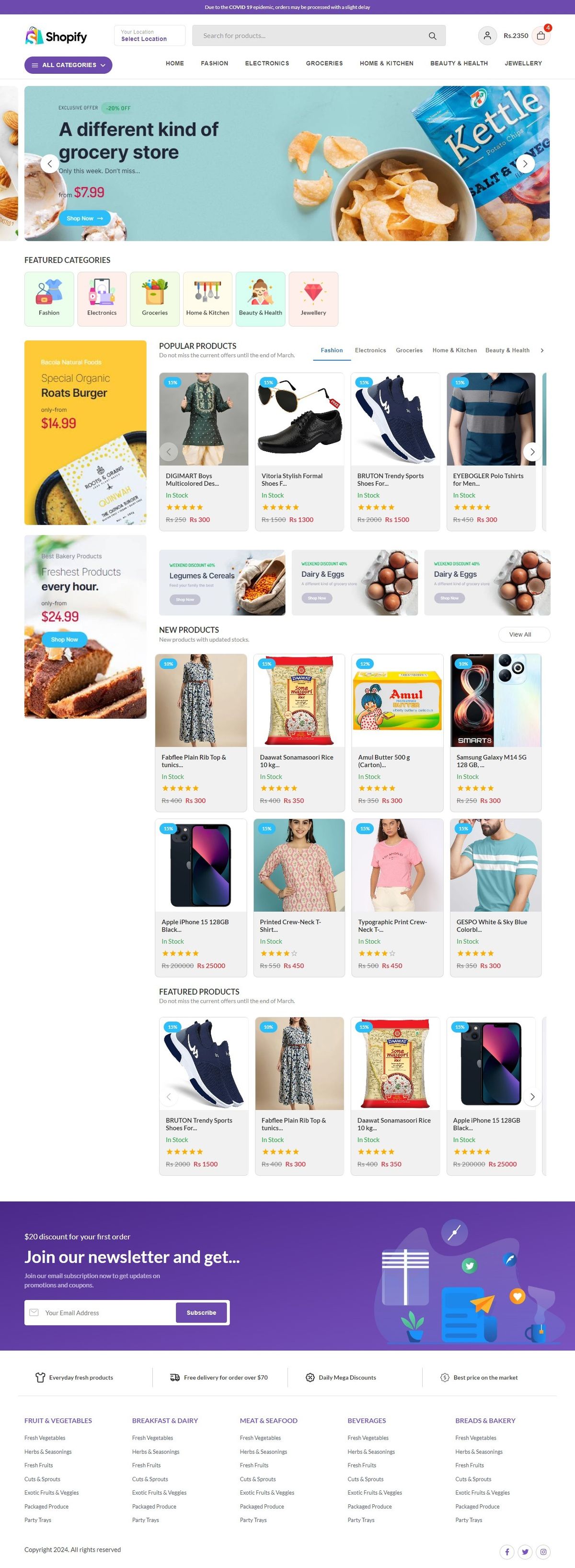 Ecommerce Website With React Js Node Js And Mongo Db Template Source 