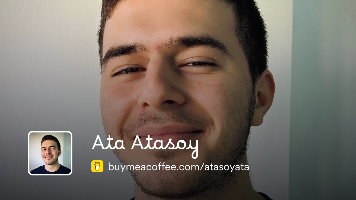 Ata Atasoy - Buymeacoffee