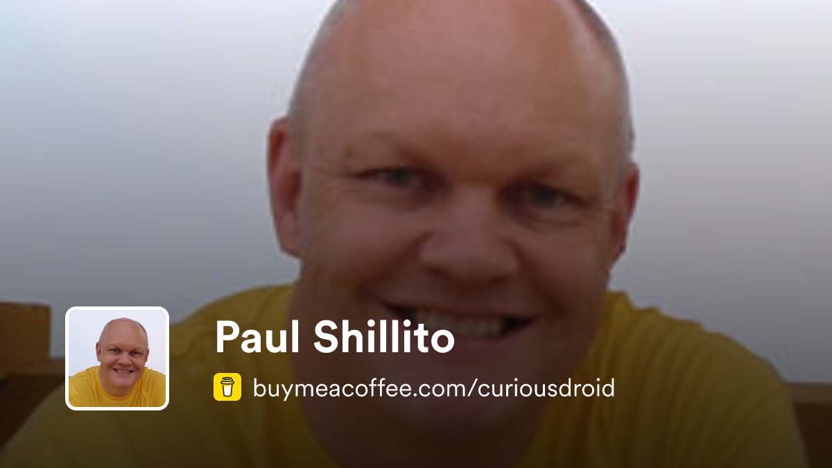 Paul Shillito - Buymeacoffee