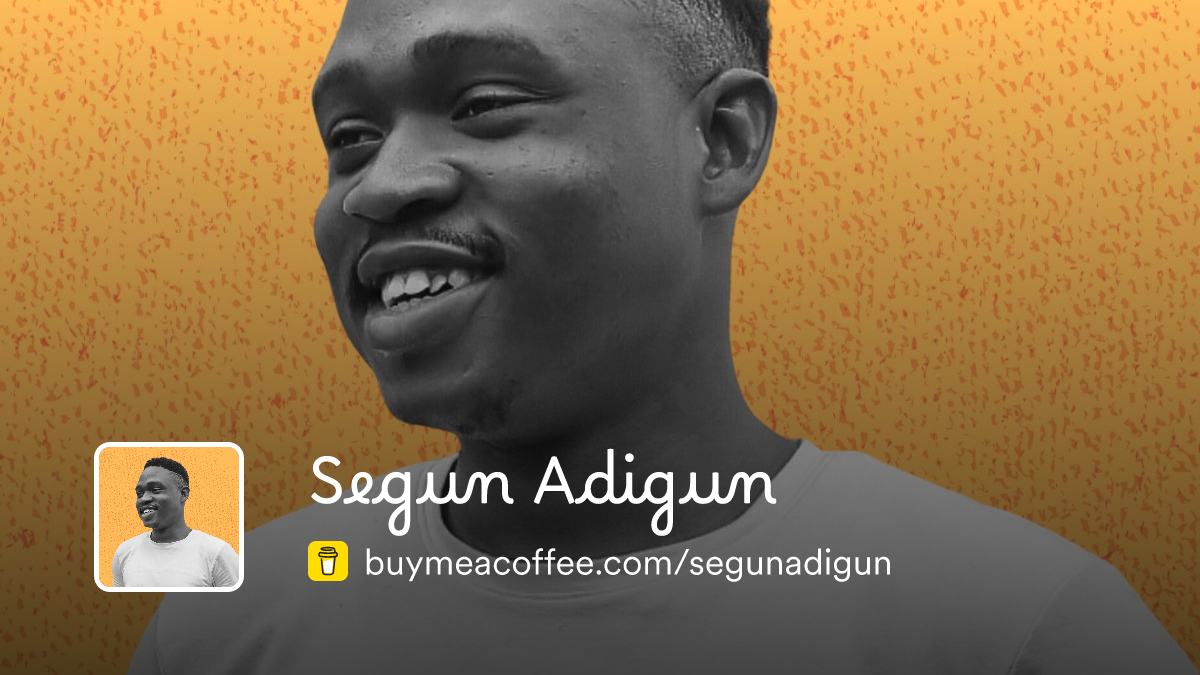 Segun Adigun - Buymeacoffee