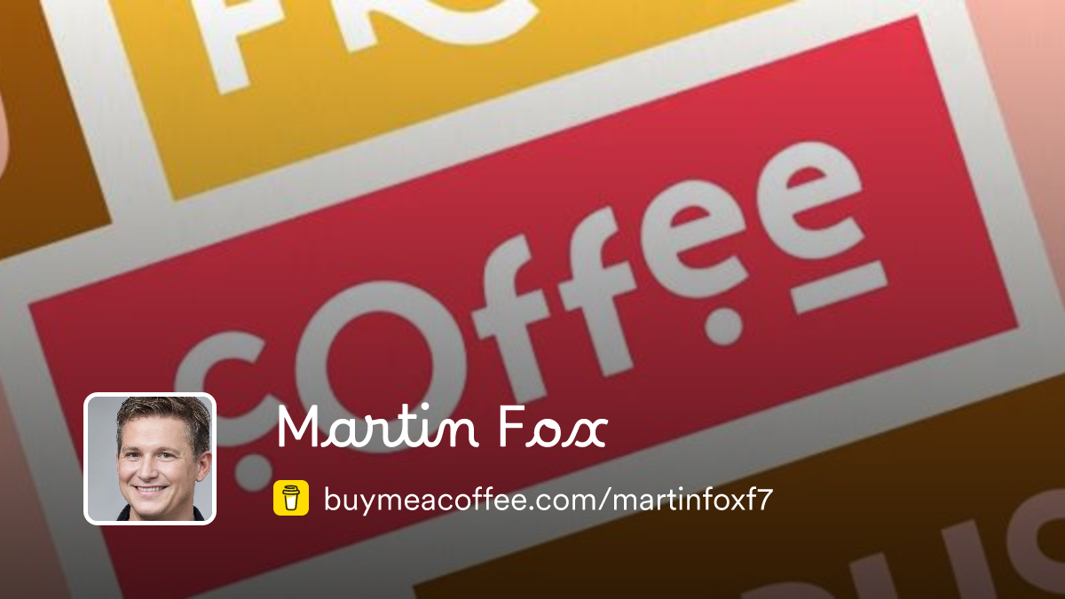 Martin Fox - Buymeacoffee