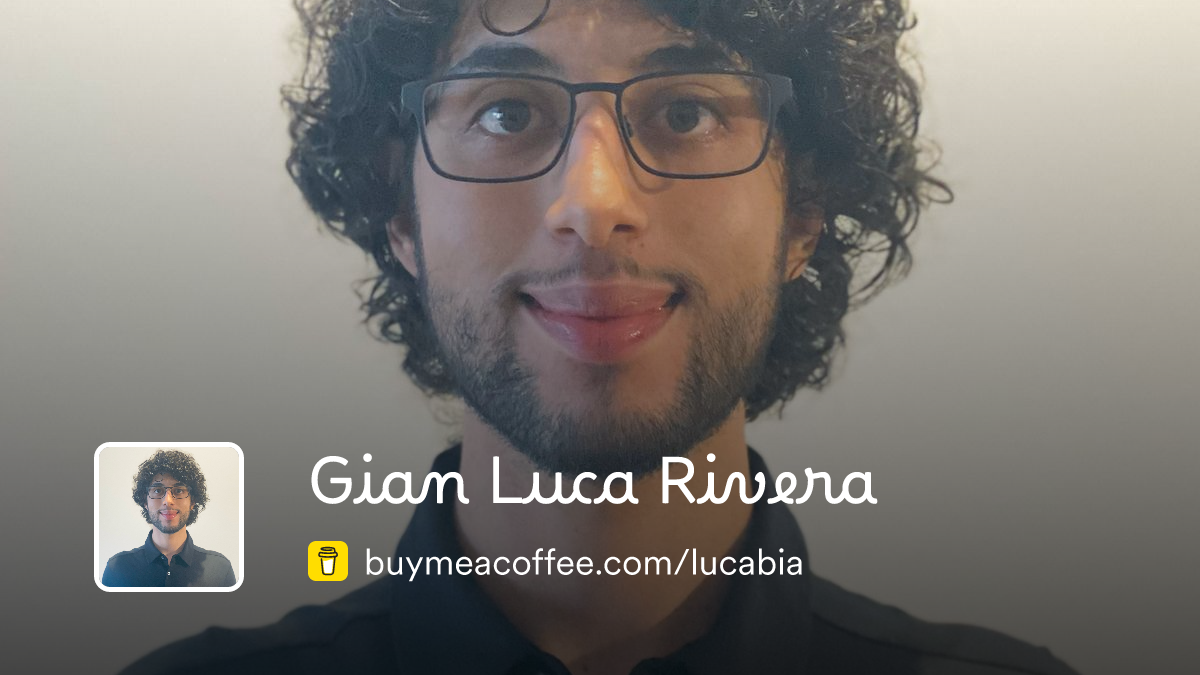 Gian Luca Rivera - Buymeacoffee