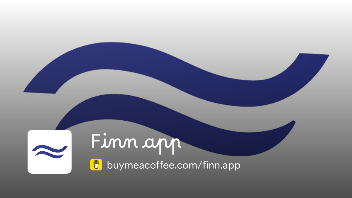 Finn app - Buymeacoffee