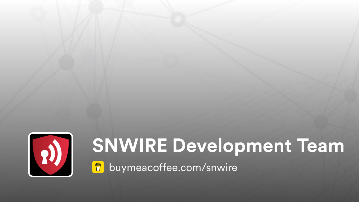 SNWIRE Development Team - Buymeacoffee