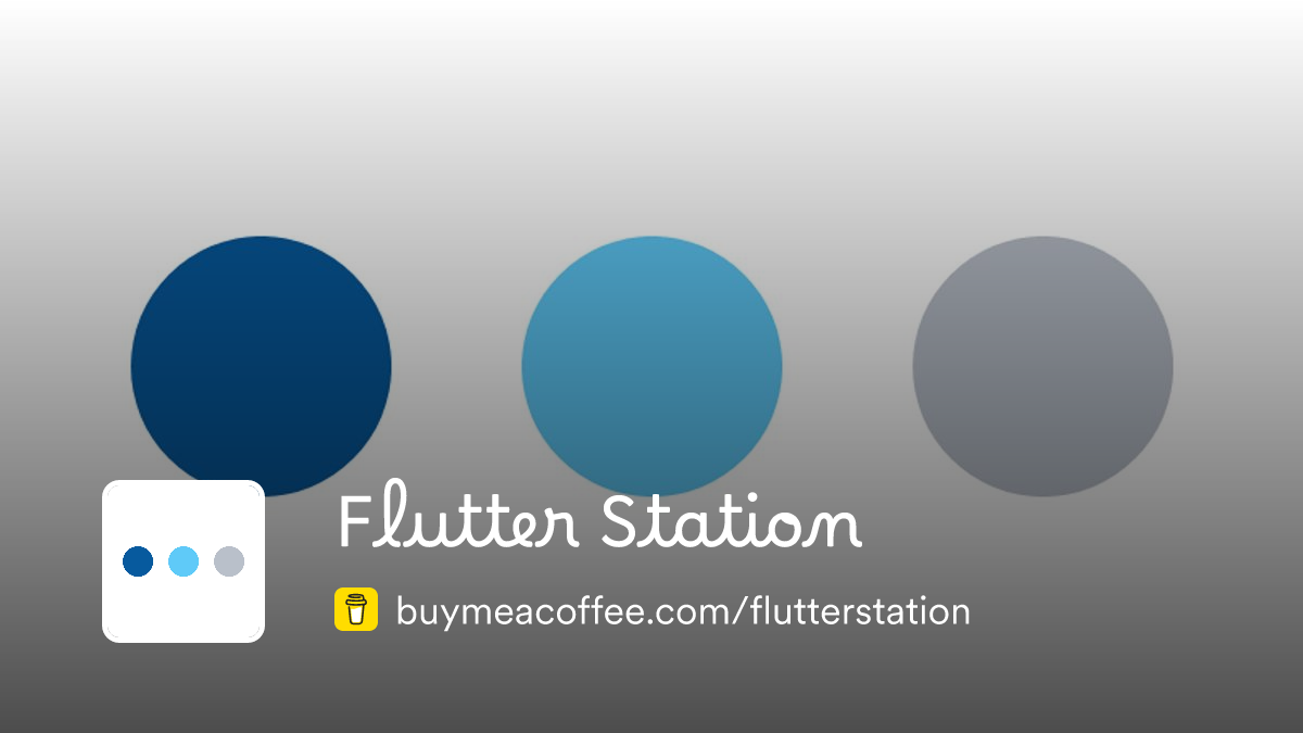 Flutter Station - Buymeacoffee