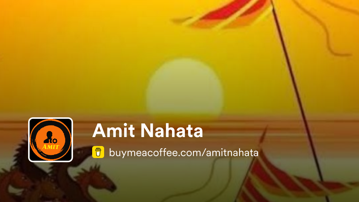 Amit Nahata - Buymeacoffee