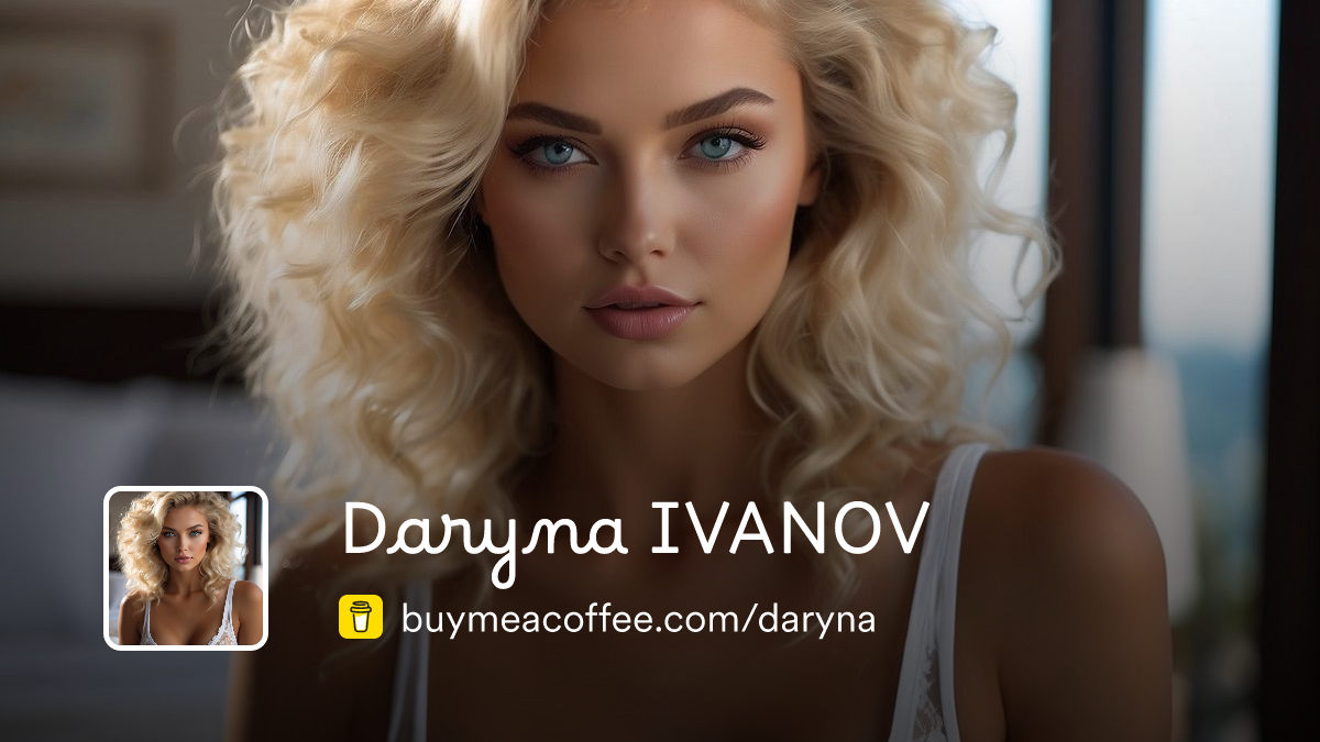 Daryna IVANOV - Buymeacoffee