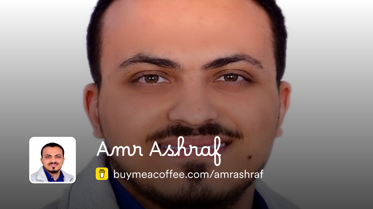Amr Ashraf - Buymeacoffee