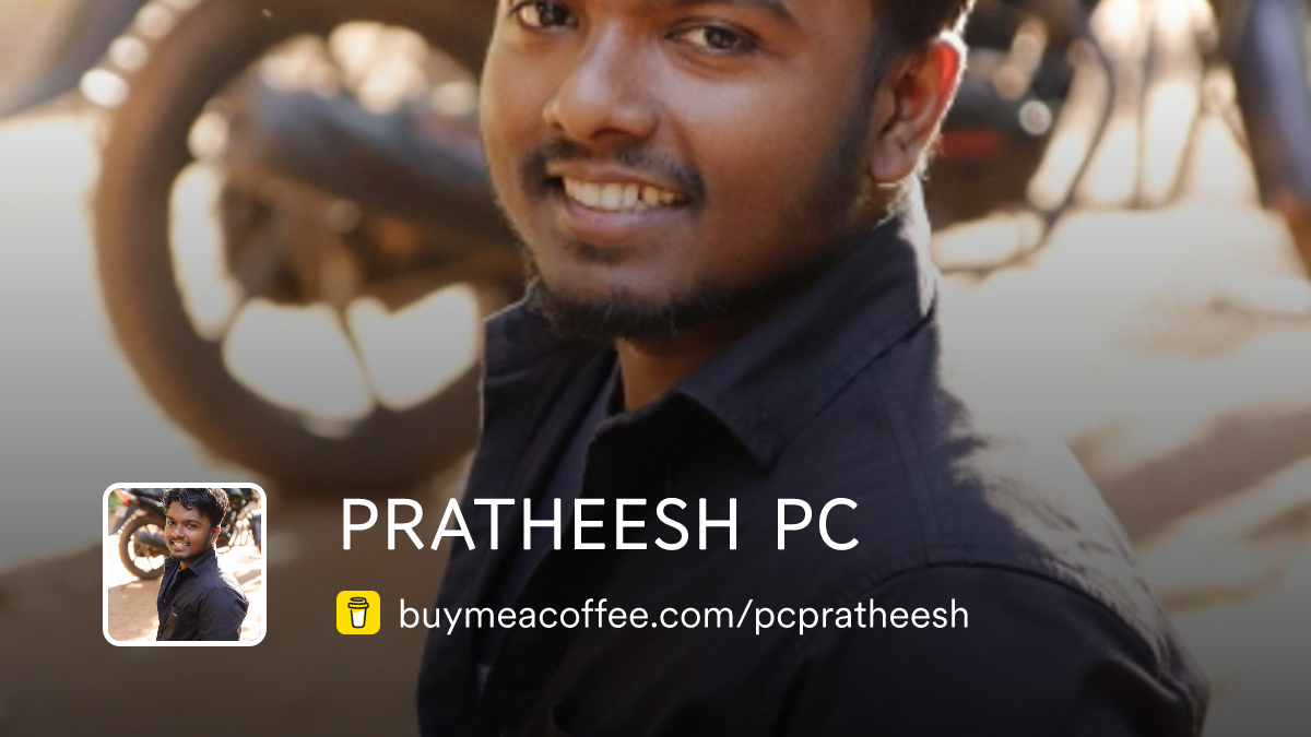 PRATHEESH PC - Buymeacoffee
