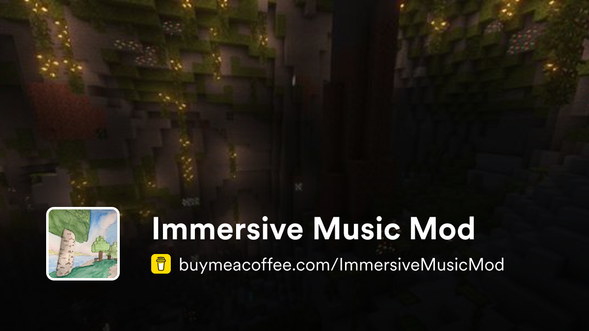 Immersive Music Mod is Minecraft mod - Buymeacoffee