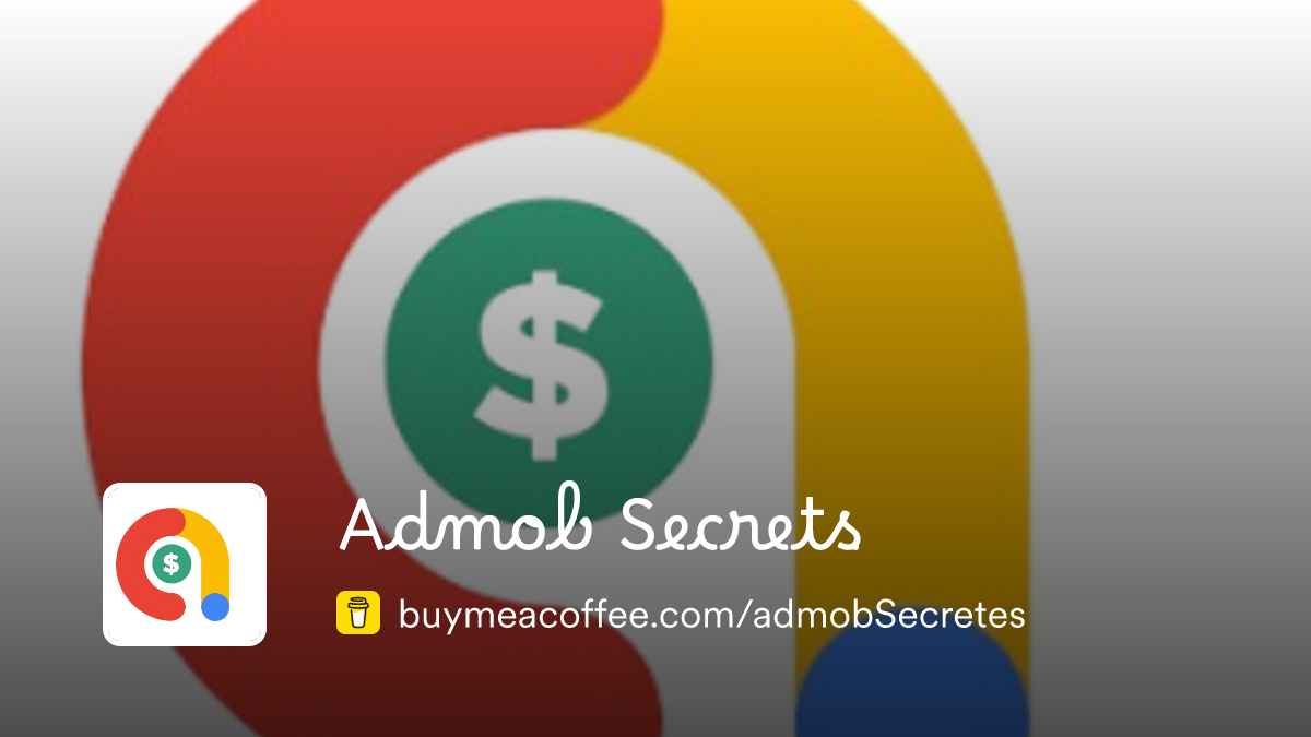Admob Secrets - Buymeacoffee