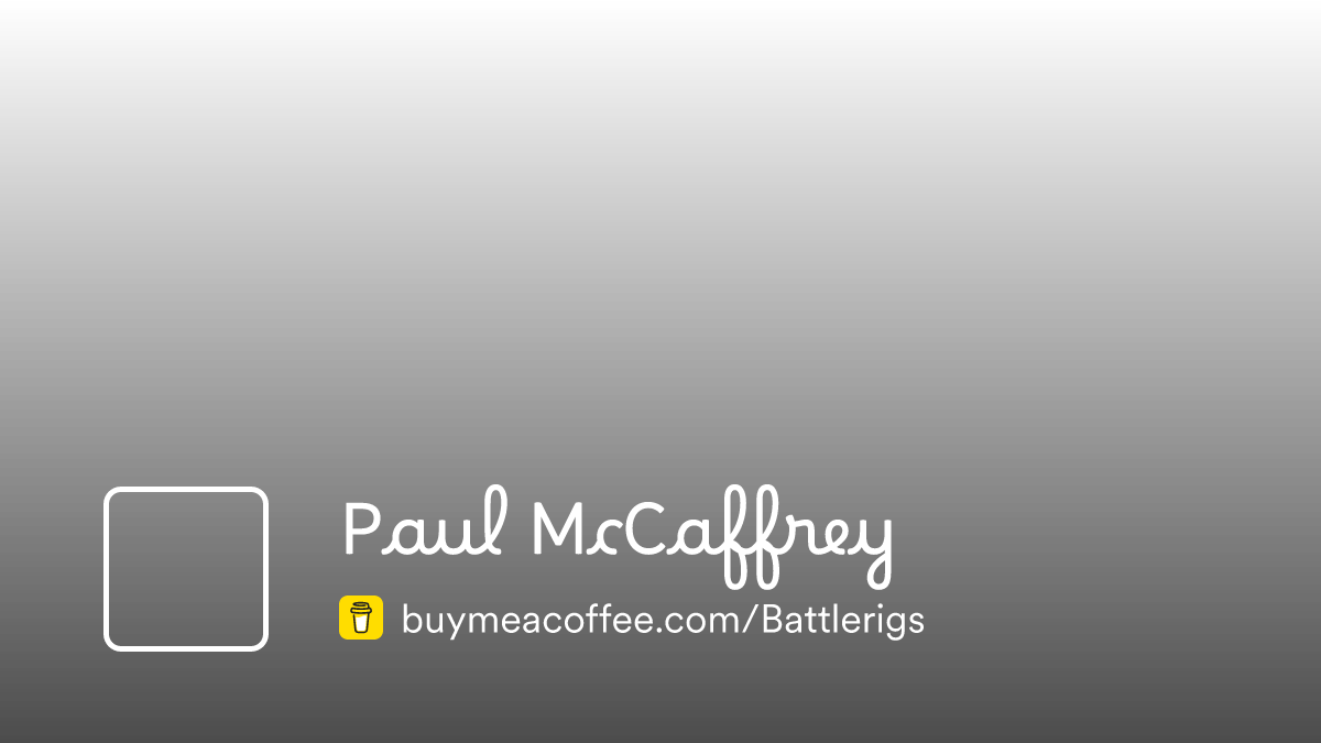 Paul McCaffrey - Buymeacoffee