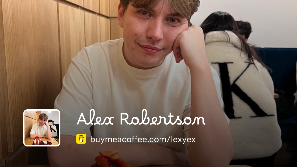 Extras | Alex Robertson - Buymeacoffee