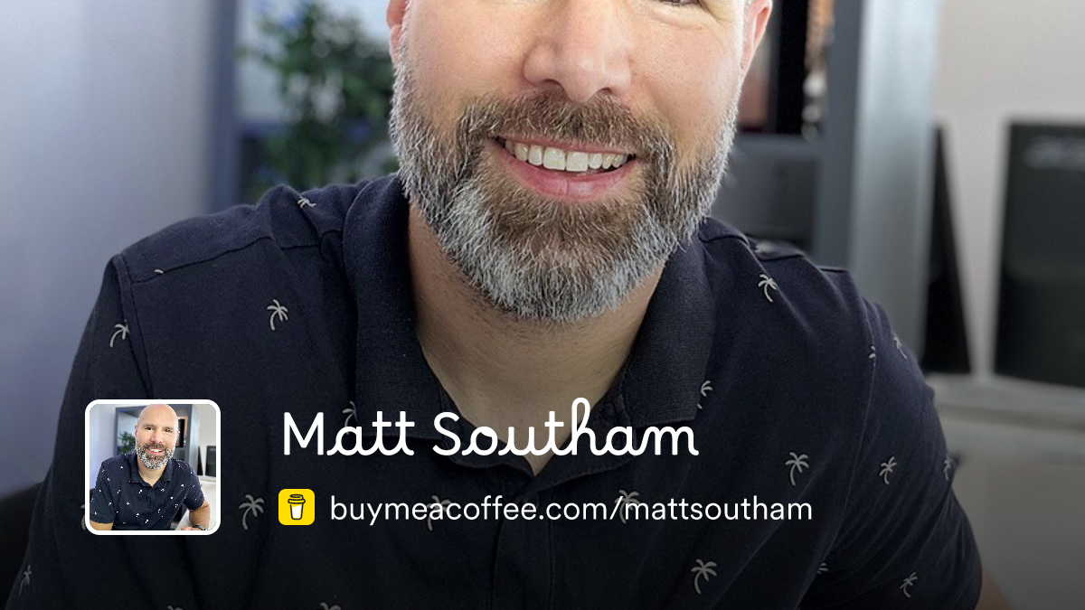 Matt Southam - Buymeacoffee