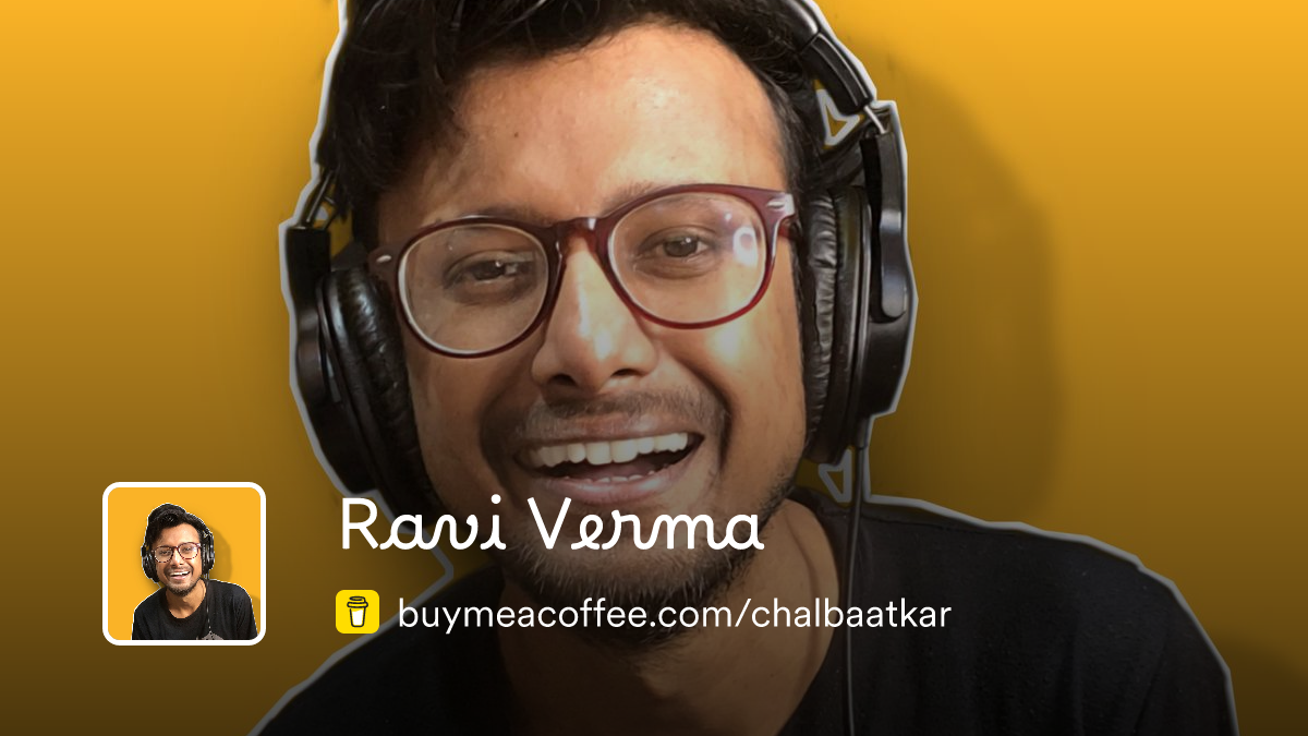 Ravi Verma - Buymeacoffee