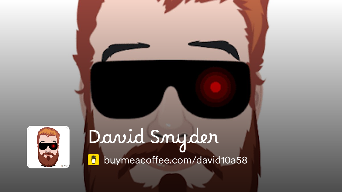 David Snyder - Buymeacoffee