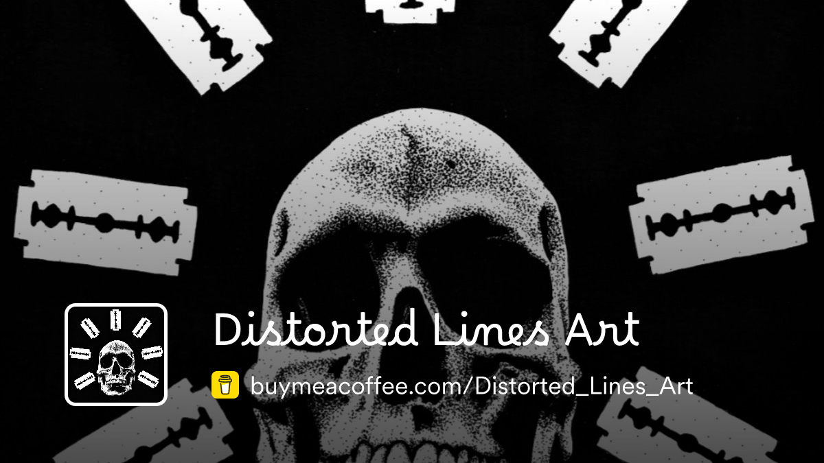 Distorted Lines Art - Buymeacoffee