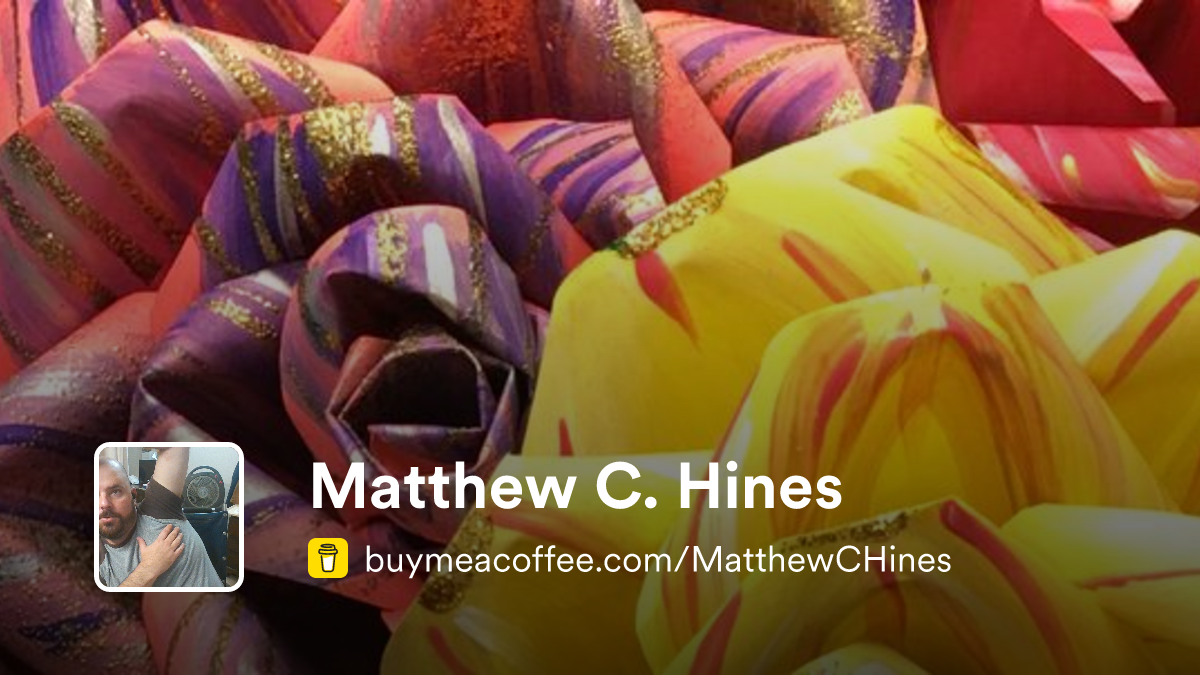 Matthew C. Hines is Acrylic painting and papercraft art object flowers ...