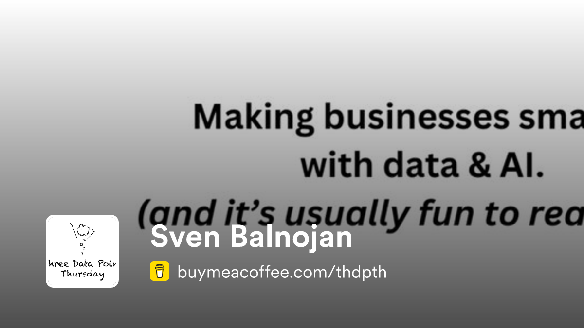 Sven Balnojan - Buymeacoffee