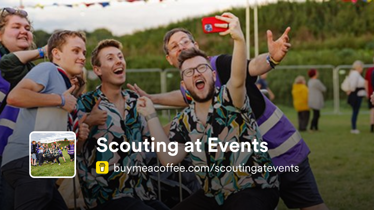 Scouting at Events is Scouts who volunteer at events - Buymeacoffee