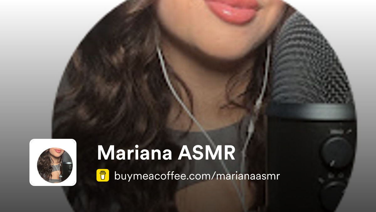 Mariana ASMR - Buymeacoffee