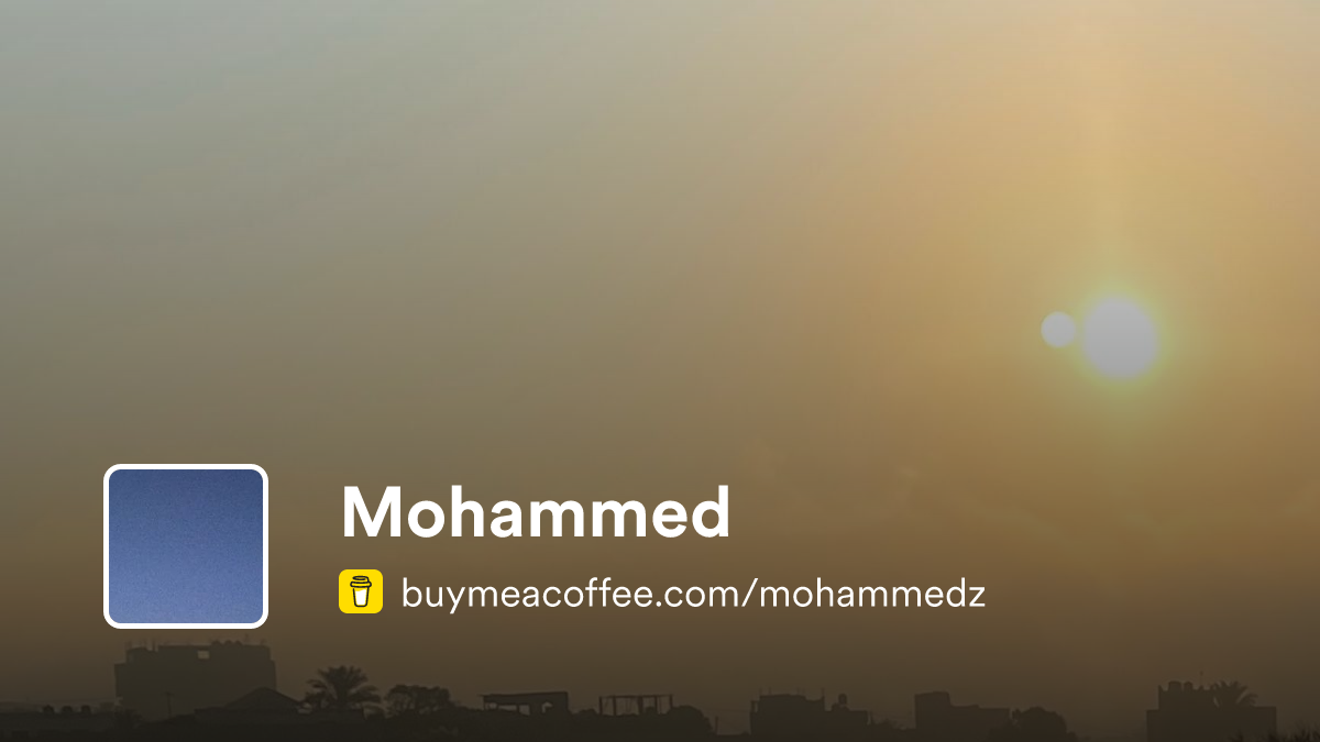 Mohammed - Buymeacoffee