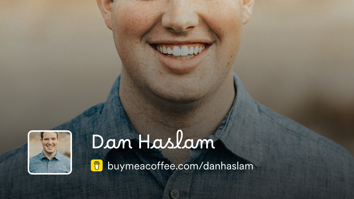 Dan Haslam - Buymeacoffee