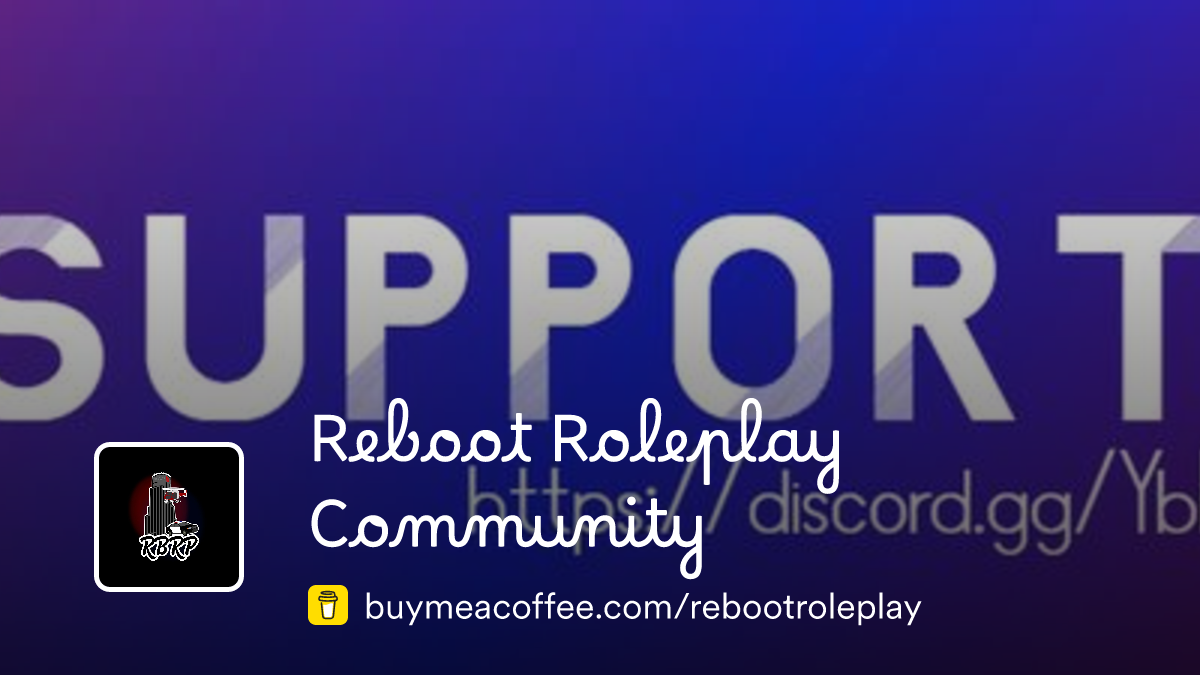 Reboot Roleplay Community is a FiveM Economy Roleplay Server. - Buymeacoffee