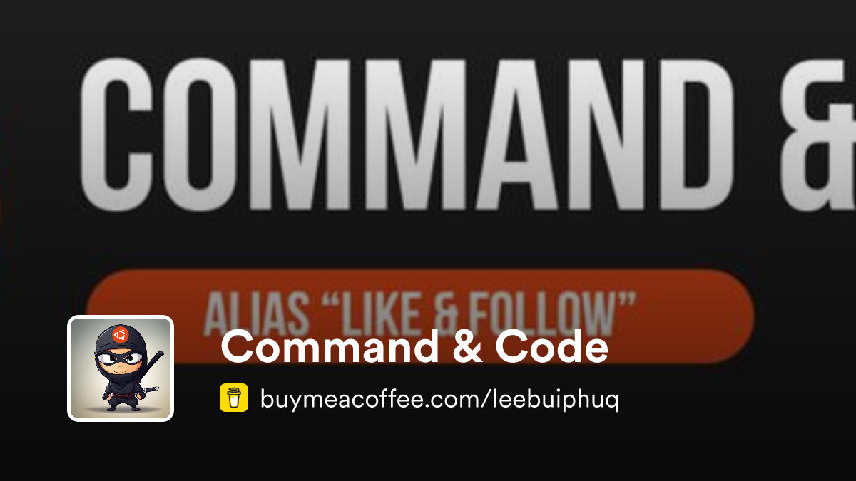 Command & Code - Buymeacoffee