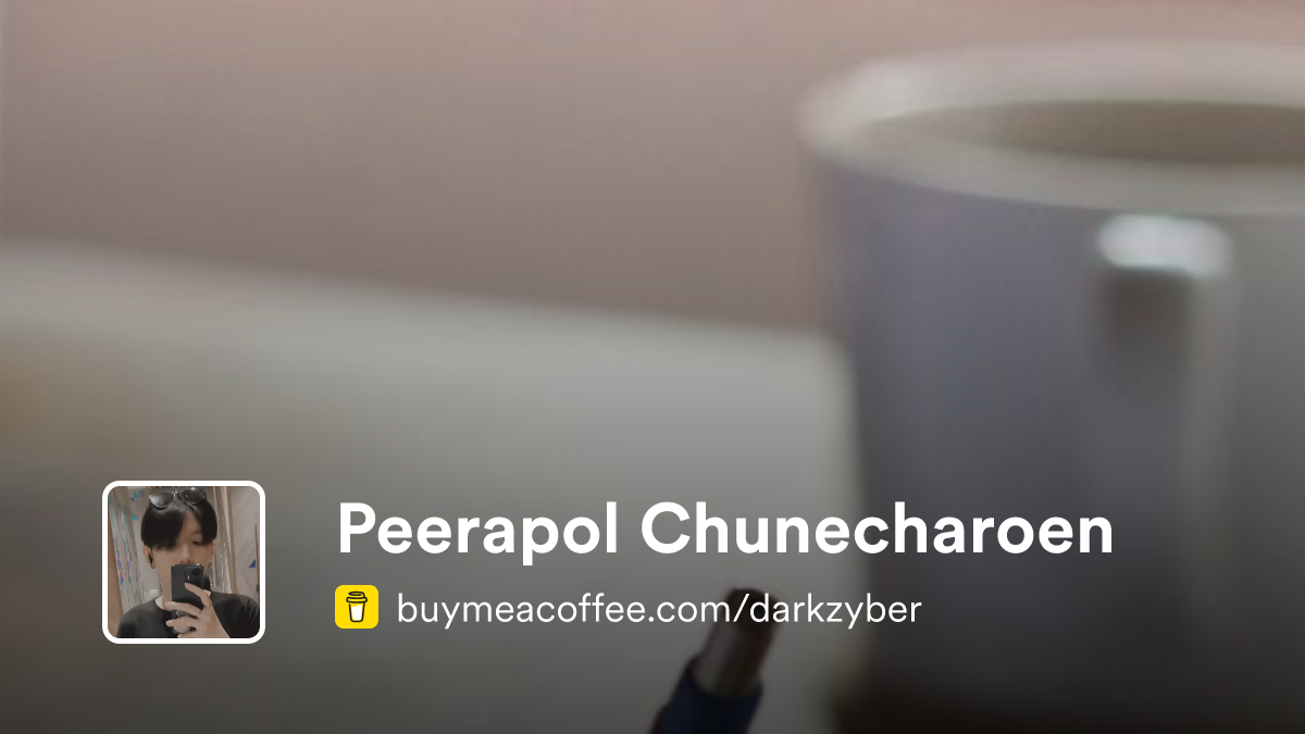 Peerapol Chunecharoen is website, server minecraft, graphic and Mini project - Buymeacoffee