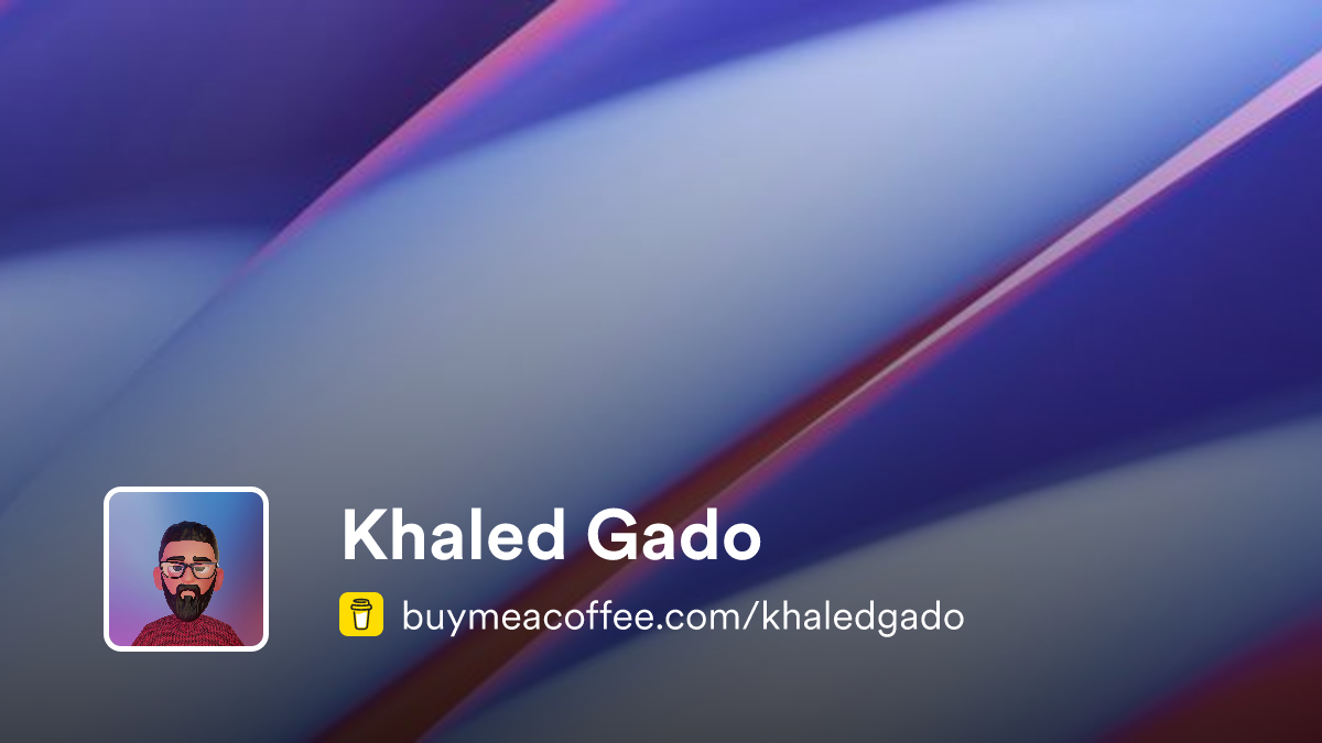 Khaled Gado - Buymeacoffee