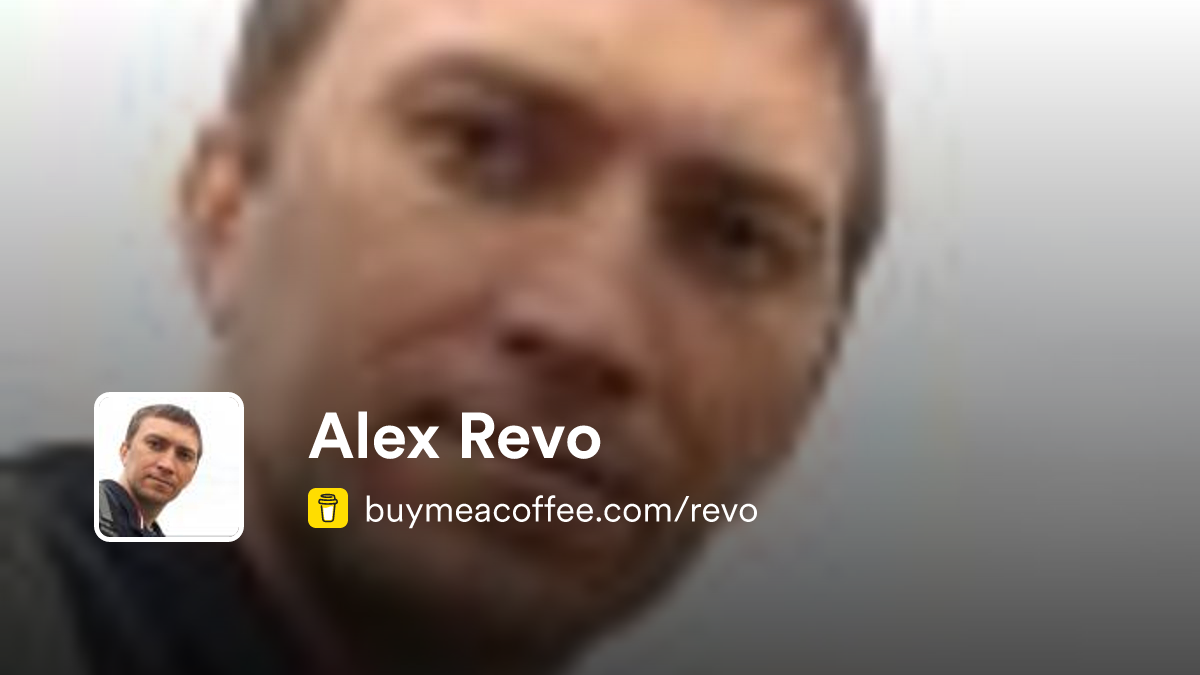 Alex Revo - Buymeacoffee
