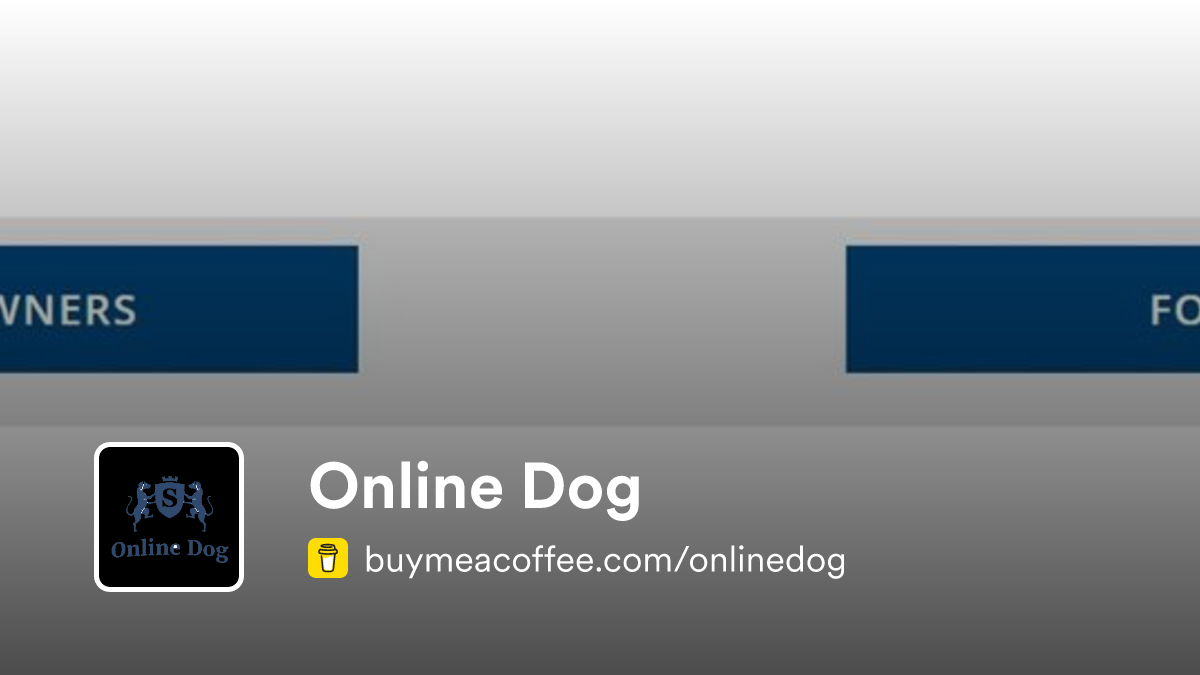 Online Dog is IT system - Buymeacoffee