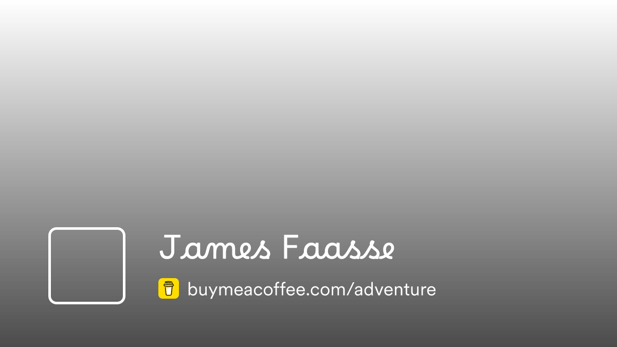 James Faasse - Buymeacoffee