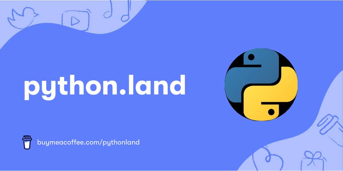 Posts By Python Land Buy Me A Coffee Buymeacoffee