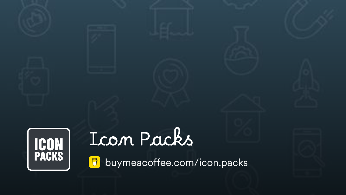Icon Packs is Free SVG, PNG Icons - Buymeacoffee
