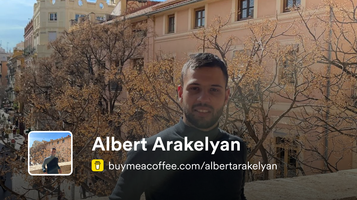 Albert Arakelyan is creating projects (web apps) with a good architecture - Buymeacoffee