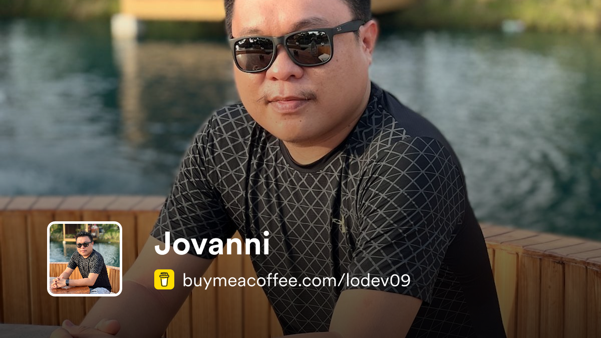 Jovanni is Creating high-quality, open-source code - Buymeacoffee