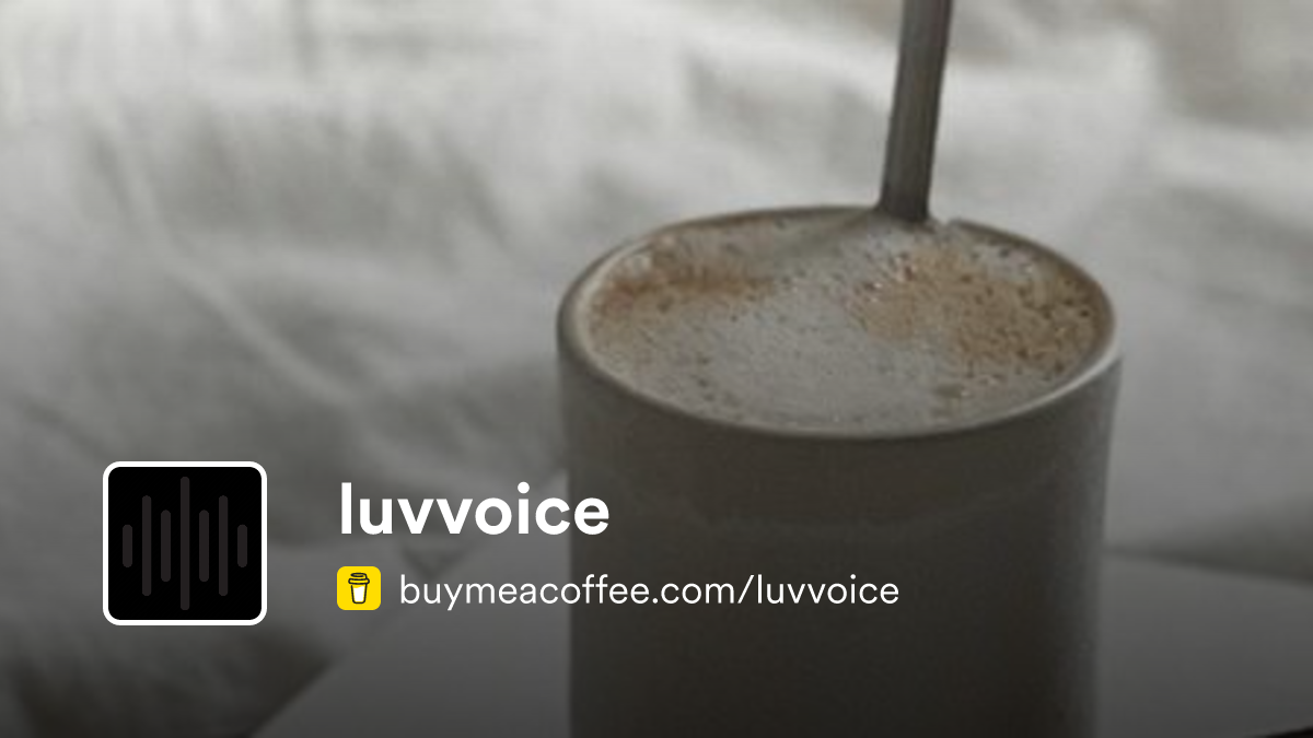 luvvoice - Buymeacoffee
