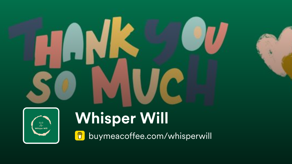 Whisper Will - Buymeacoffee