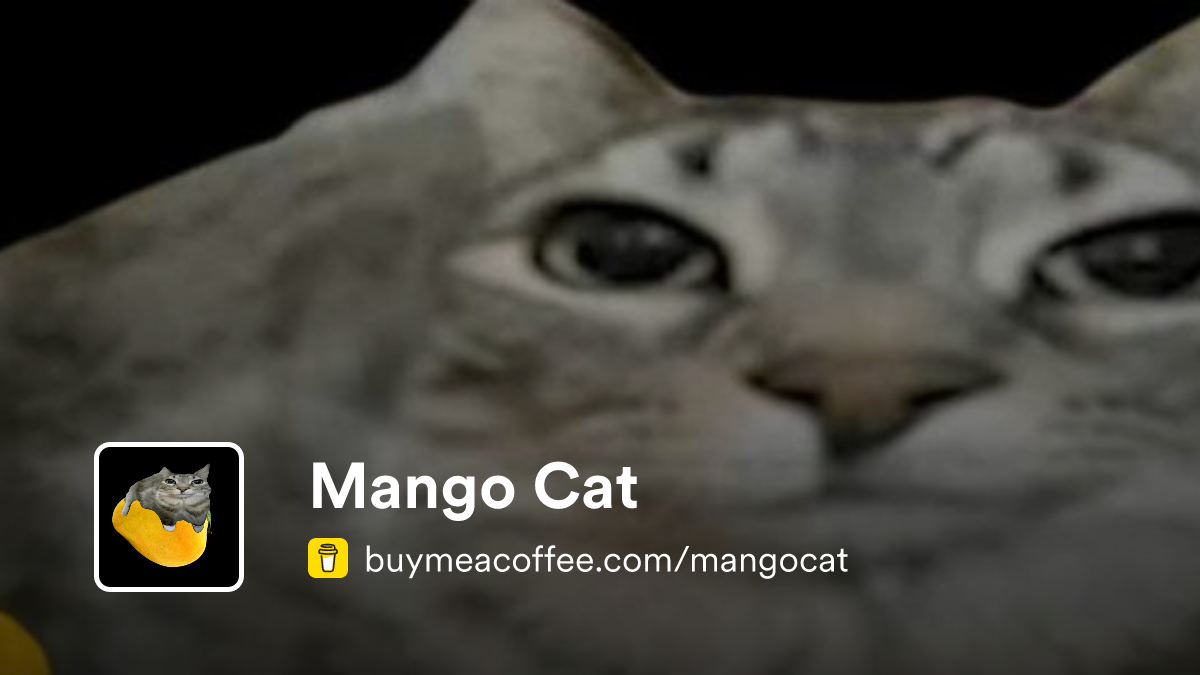 Mango Cat - Buymeacoffee