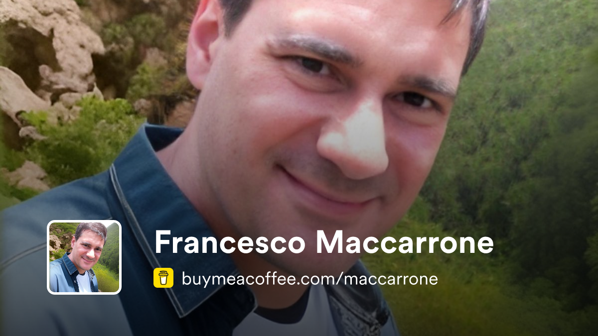 Francesco Maccarrone - Buymeacoffee