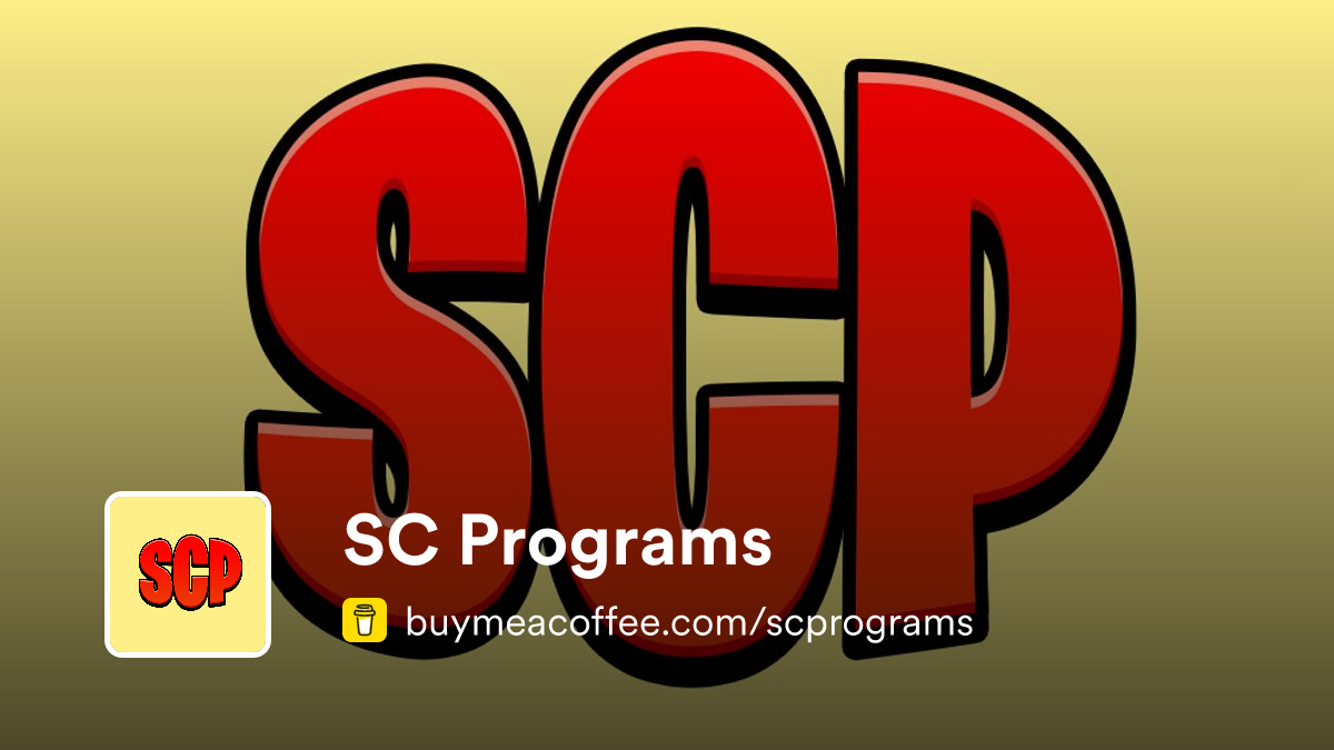 SC Programs - Buymeacoffee