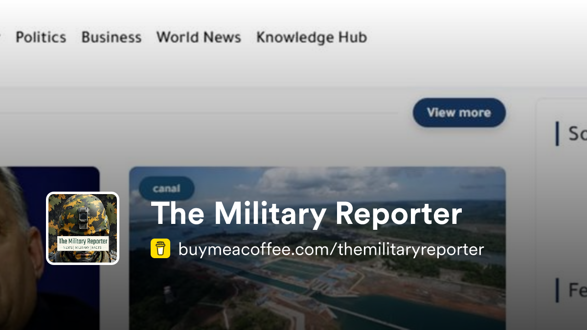 The Military Reporter is News Articles - Buymeacoffee