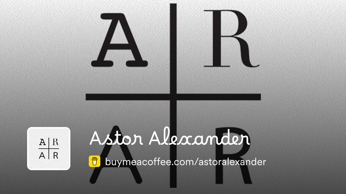 Astor Alexander - Buymeacoffee