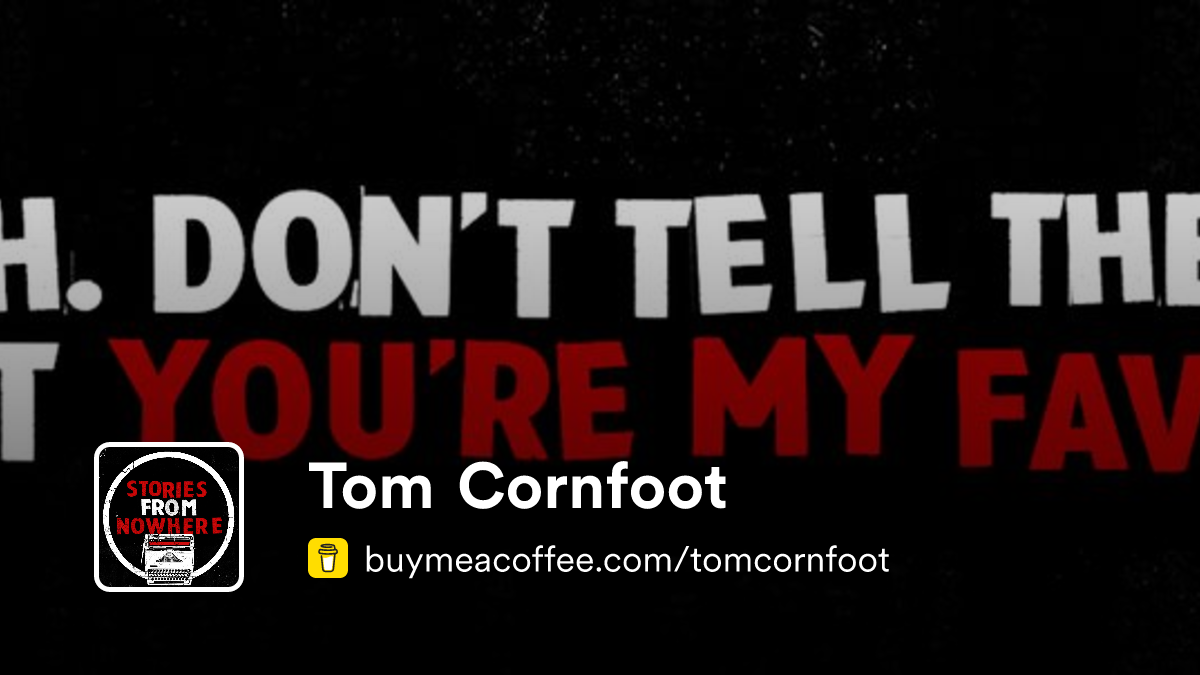 Tom Cornfoot - Buymeacoffee