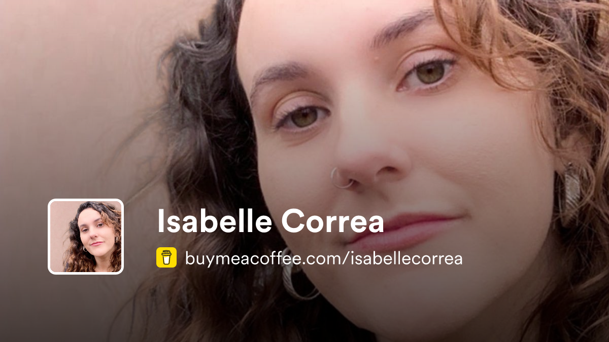 Isabelle Correa - Buymeacoffee